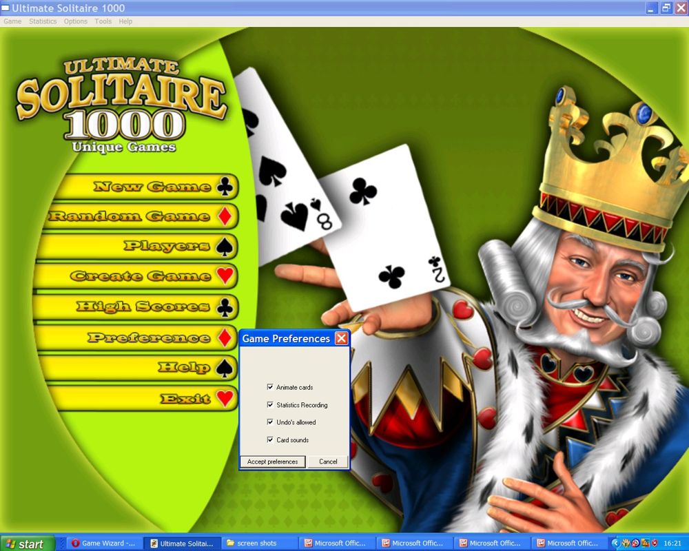 Screenshot of Ultimate Solitaire 1000 (Windows, 2006) - MobyGames