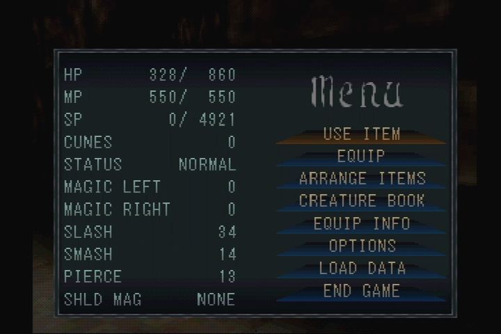 Screenshot of Shadow Tower (PlayStation, 1998) - MobyGames