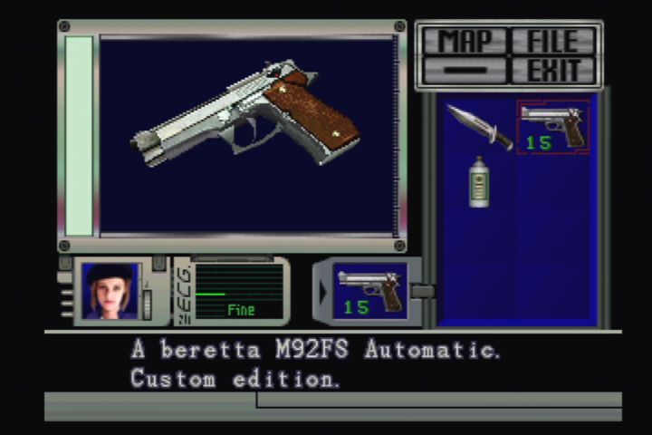 Screenshot of Resident Evil: Director's Cut (PlayStation, 1997) - MobyGames