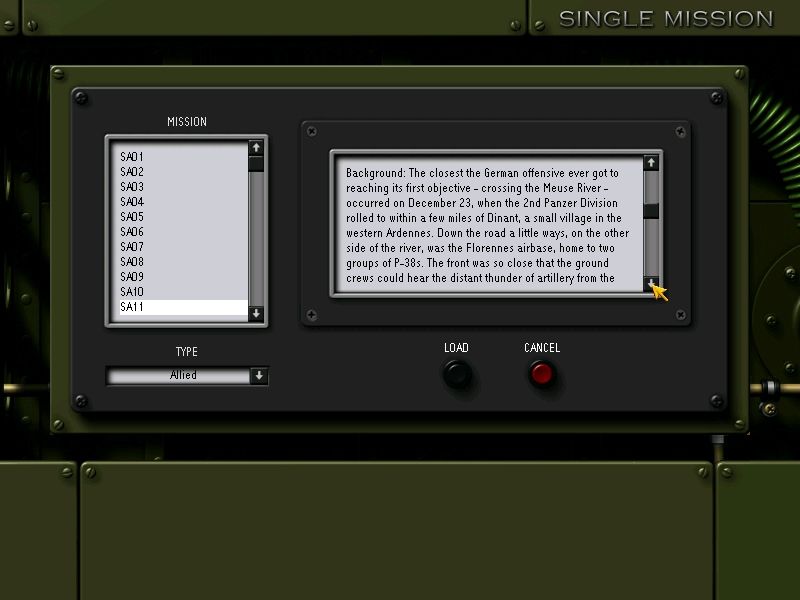 Screenshot of Jane's Combat Simulations: WWII Fighters (Windows, 1998 ...