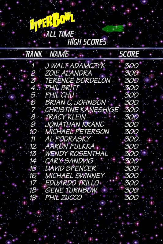 Screenshot of HyperBowl Arcade Edition (iPhone, 1999) - MobyGames