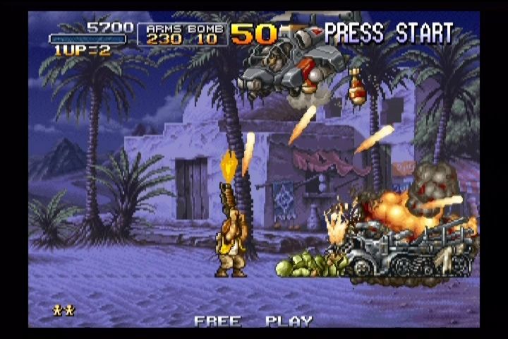 Screenshot of Metal Slug: Anthology (Wii, 2006) - MobyGames