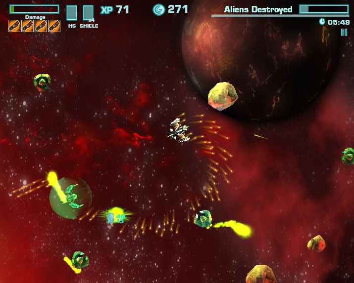 Screenshot of Asteroids Online (Browser, 2010) - MobyGames