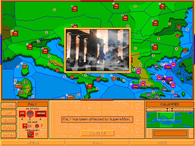 Screenshot of Advanced Civilization (DOS, 1995) - MobyGames