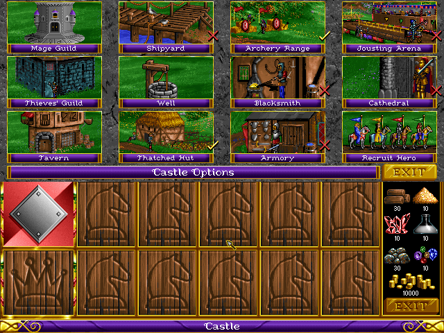 Screenshot of Heroes of Might and Magic (DOS, 1995) - MobyGames