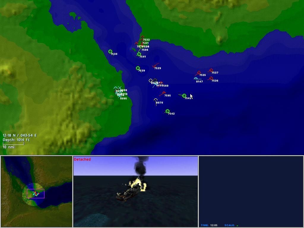 Screenshot of Jane's Combat Simulations: Fleet Command (Windows, 1999) - MobyGames