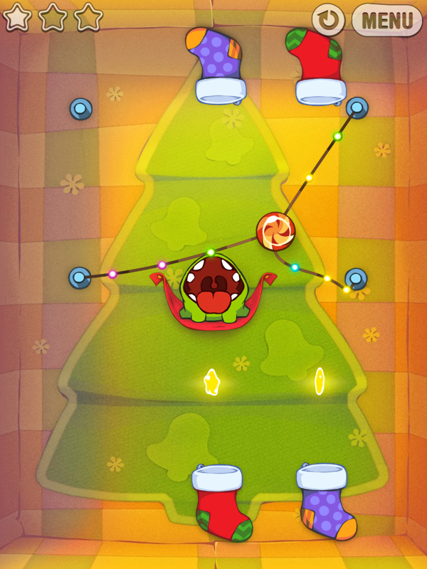 Screenshot of Cut the Rope (iPad, 2010) - MobyGames