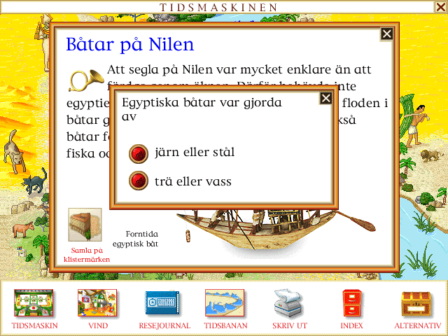 Screenshot of My First Amazing History Explorer (Windows, 1998) - MobyGames