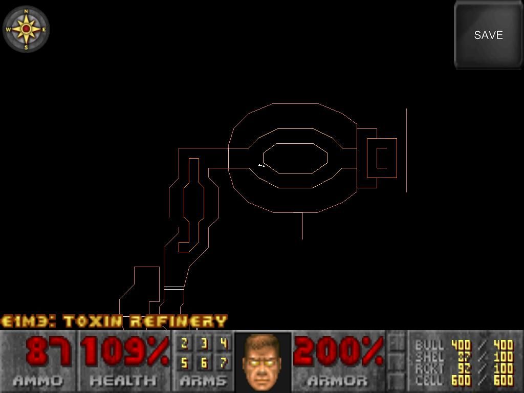 Screenshot of The Ultimate Doom (iPad, 1995) - MobyGames
