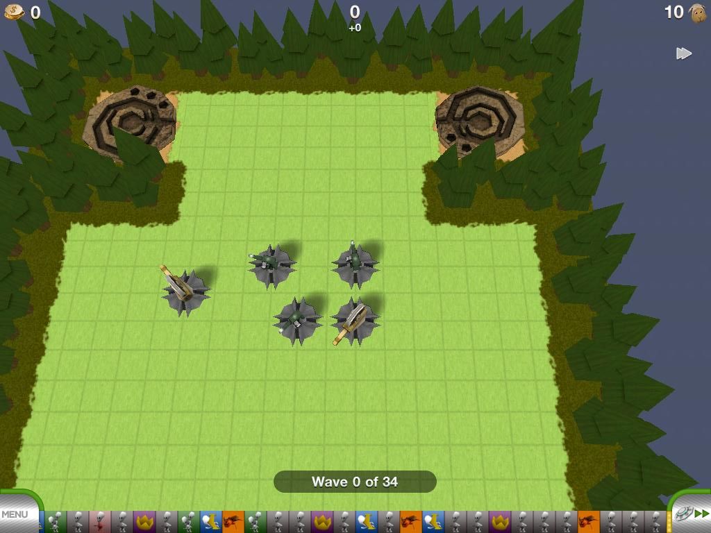 Screenshot of TowerMadness (iPad, 2009) - MobyGames