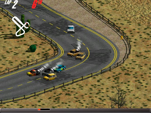 Screenshot of Mini Car Racing (Windows, 2001) - MobyGames