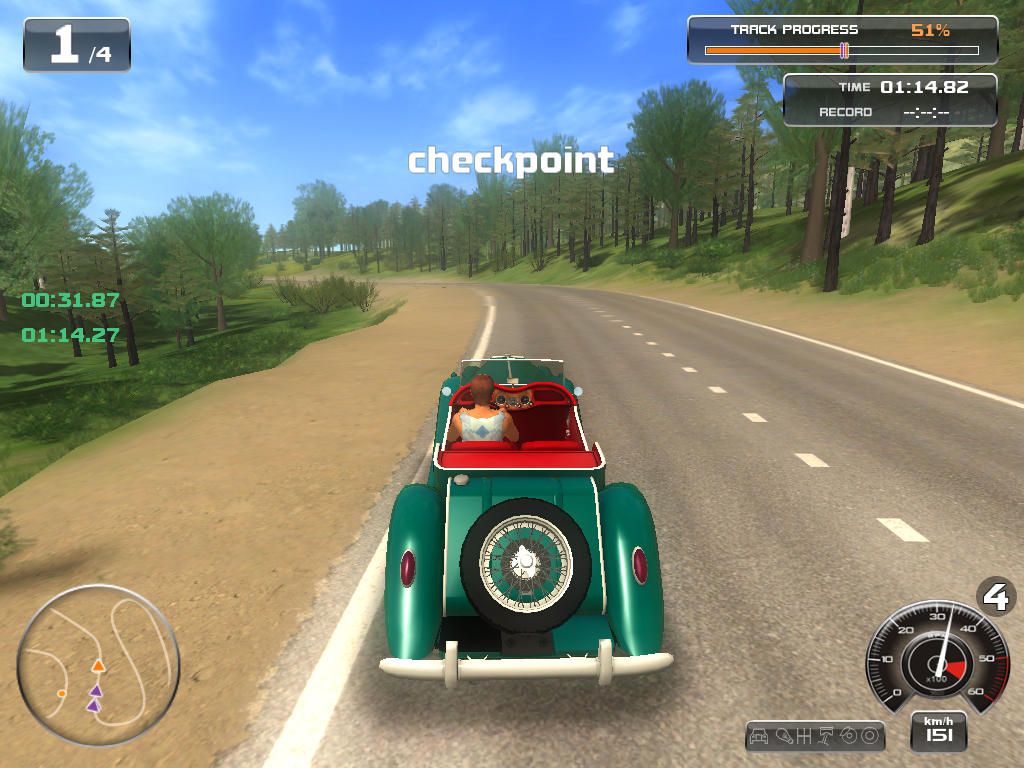 Screenshot of Classic Car Racing (Windows, 2007) - MobyGames