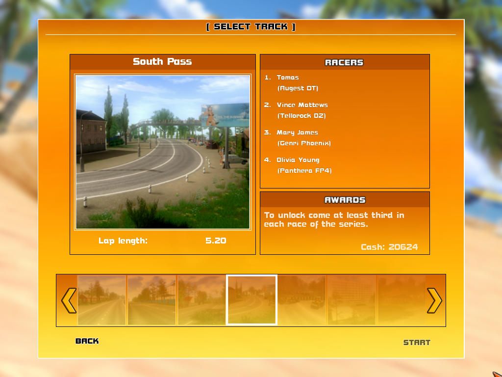 Screenshot of Classic Car Racing (Windows, 2007) - MobyGames