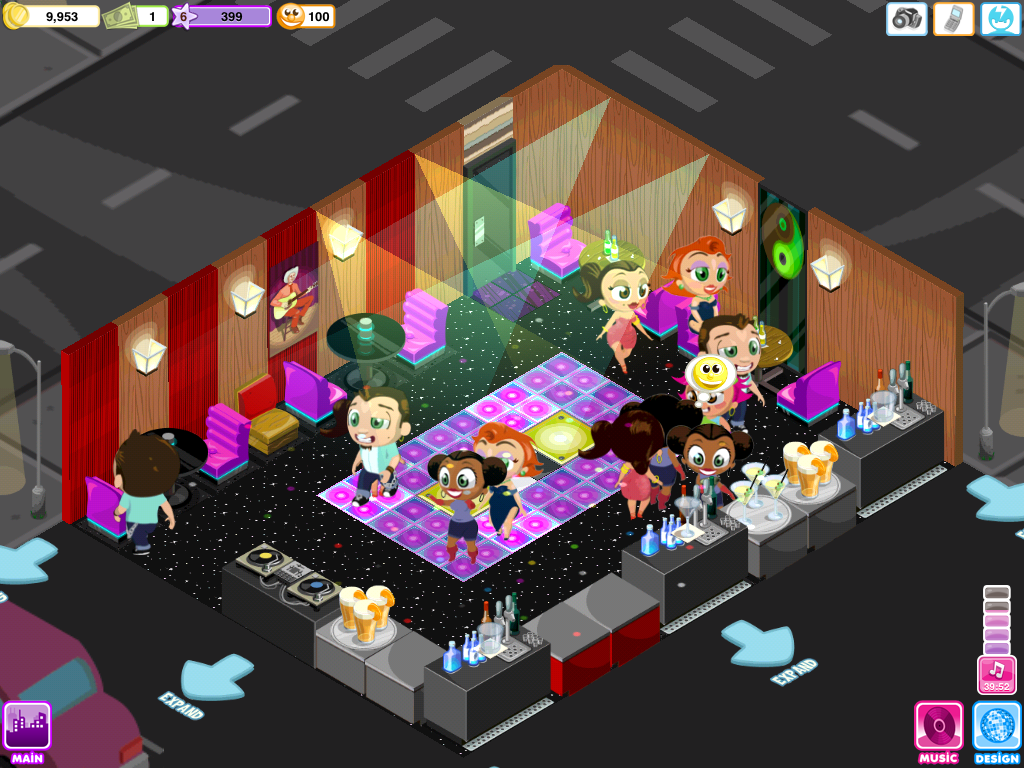 Screenshot of Nightclub Story (iPad, 2011) - MobyGames