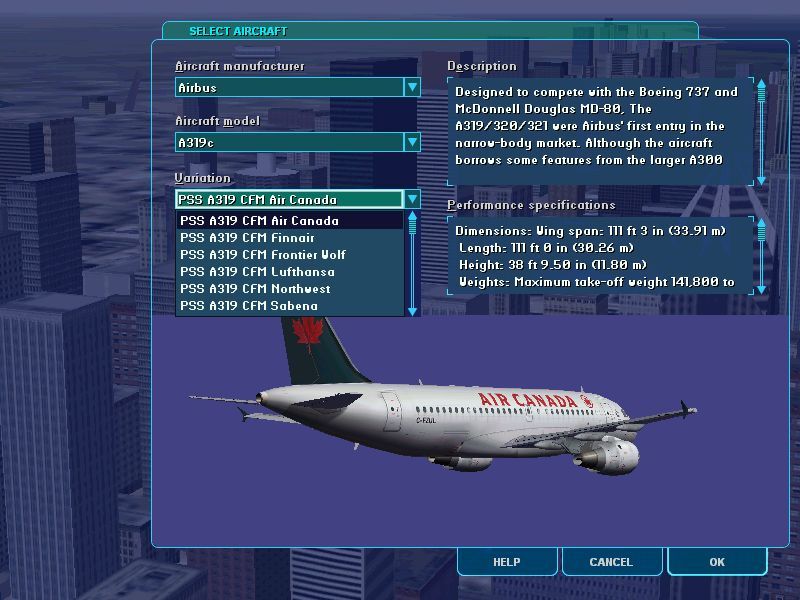 Screenshot of A320 Professional (Windows, 2002) - MobyGames