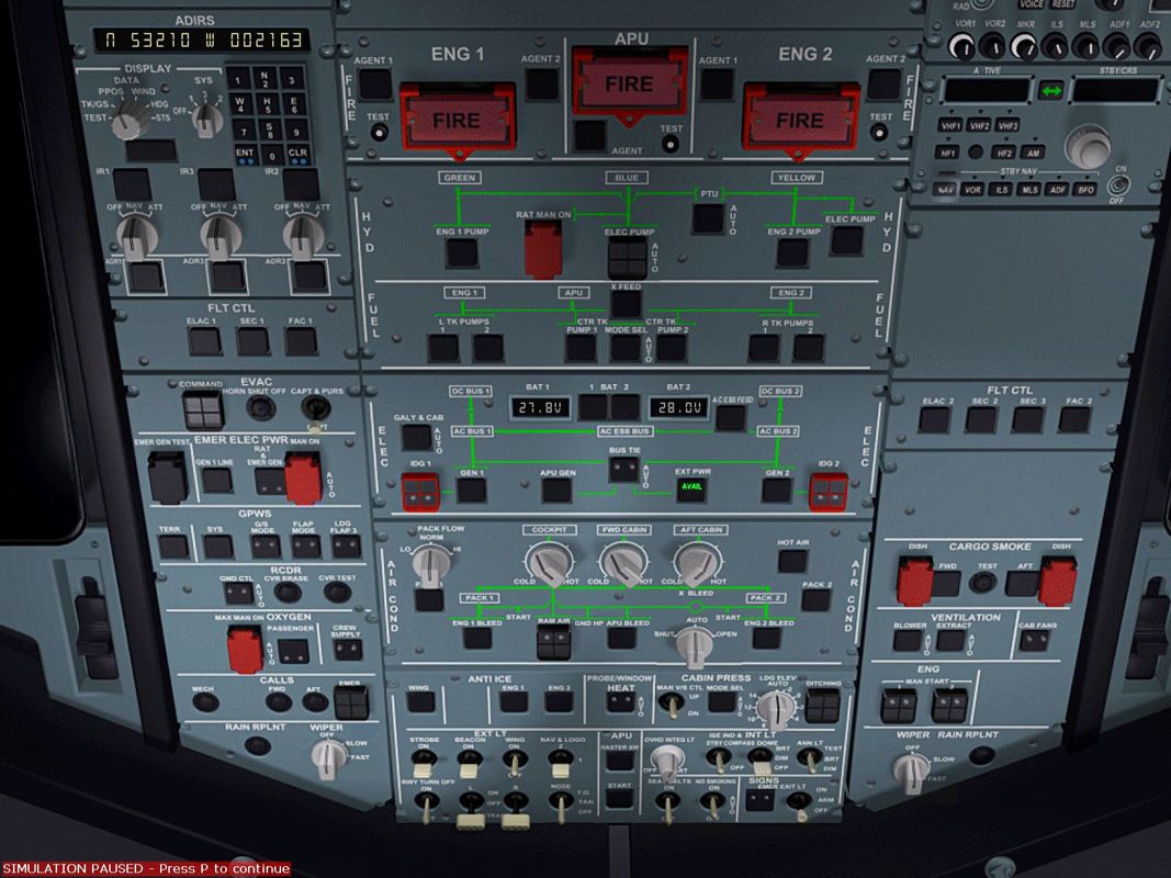 Screenshot of A320 Professional (Windows, 2002) - MobyGames