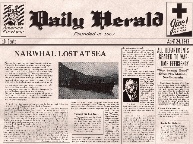 Screenshot of Silent Hunter (DOS, 1996) - MobyGames