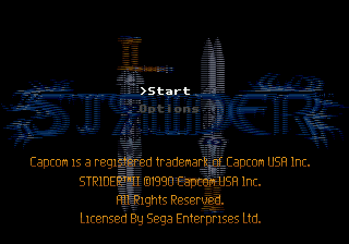 Screenshot of Strider 2 (Genesis, 1990) - MobyGames