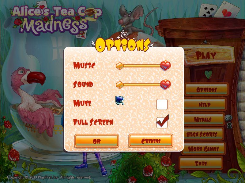 Screenshot of Alice's Tea Cup Madness (Windows, 2010) - MobyGames