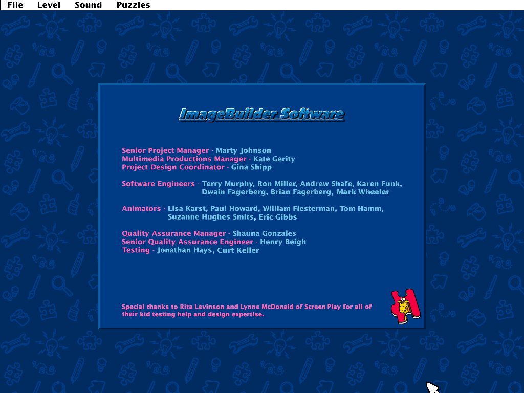 Screenshot of Playskool Puzzles (Windows 16-bit, 1996) - MobyGames