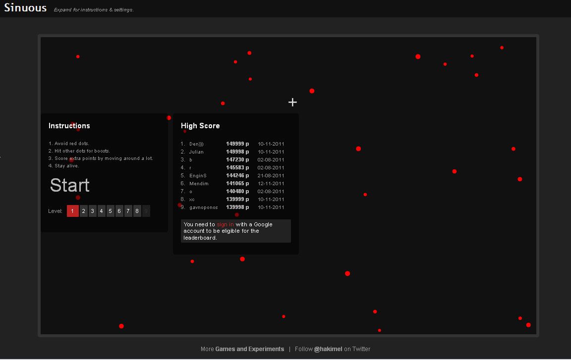 Sinuous Attributes, Tech Specs, Ratings - MobyGames