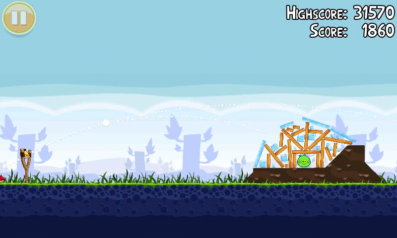 Screenshot of Angry Birds (Android, 2009) - MobyGames
