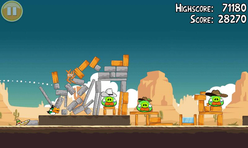 Screenshot of Angry Birds (Android, 2009) - MobyGames