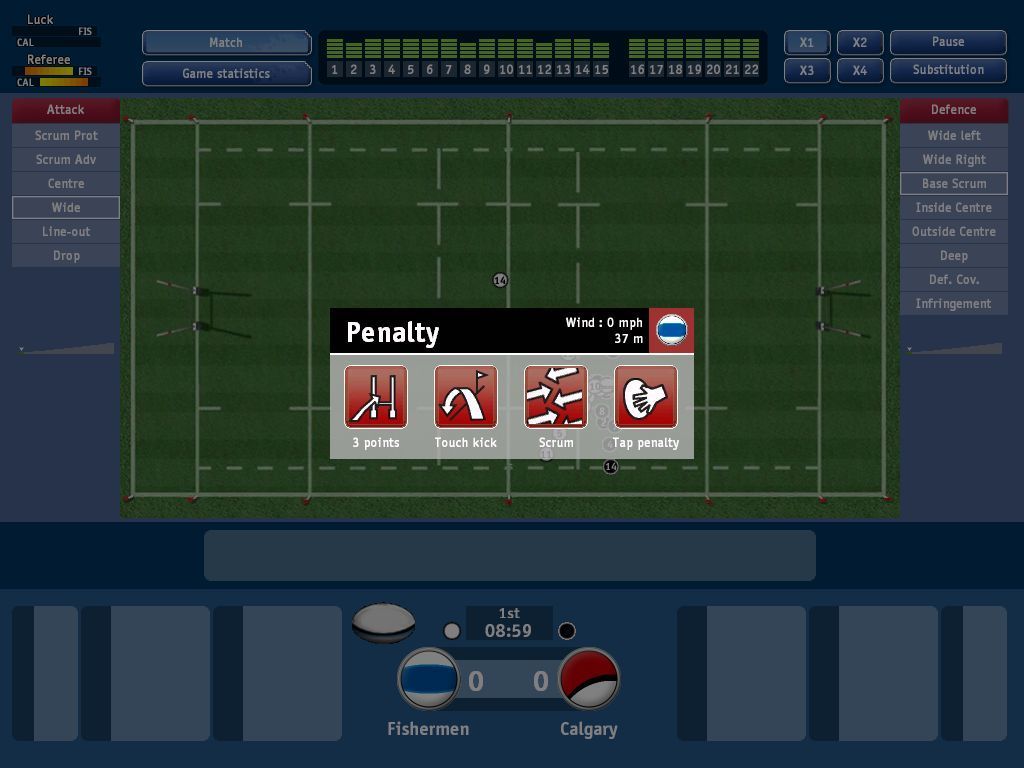 Screenshot of Pro Rugby Manager 2 (Windows, 2005) - MobyGames