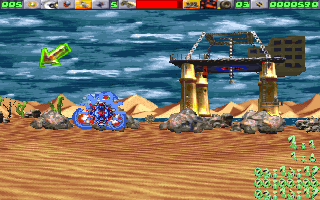 Screenshot of SpeedRage (DOS, 1996) - MobyGames