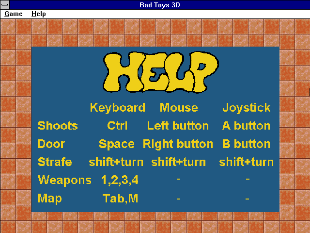 Screenshot of Bad Toys (Windows 3.x, 1995) - MobyGames