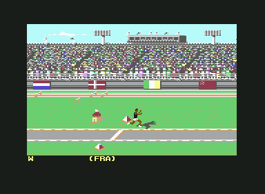 Screenshot of Summer Games II (Commodore 64, 1985) - MobyGames