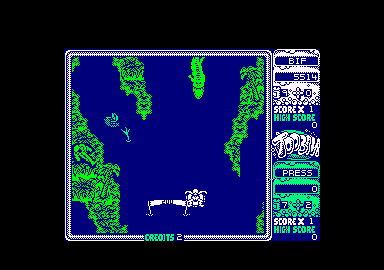 Screenshot of Toobin' (Amstrad CPC, 1988) - MobyGames