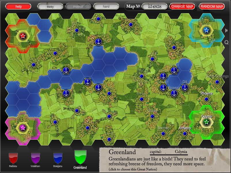 Screenshot of Hex Empire (Browser, 2007) - MobyGames
