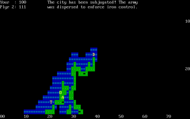 Screenshot of Empire (DOS, 1977) - MobyGames