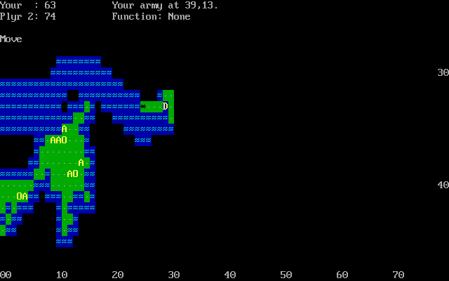 Screenshot of Empire (DOS, 1977) - MobyGames