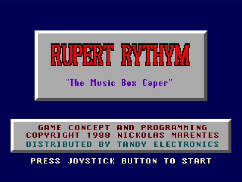 Rupert Rhythm: The Music Box Caper - MobyGames