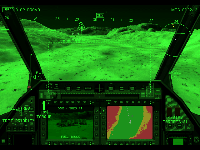 Screenshot of Comanche 3 (DOS, 1997) - MobyGames
