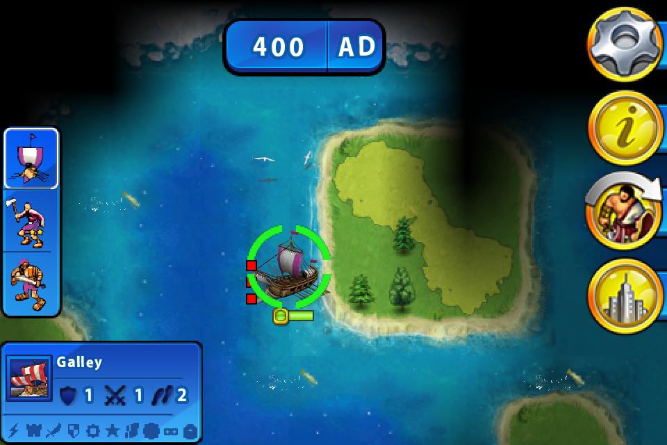 Screenshot of Sid Meier's Civilization: Revolution (iPhone, 2009 ...