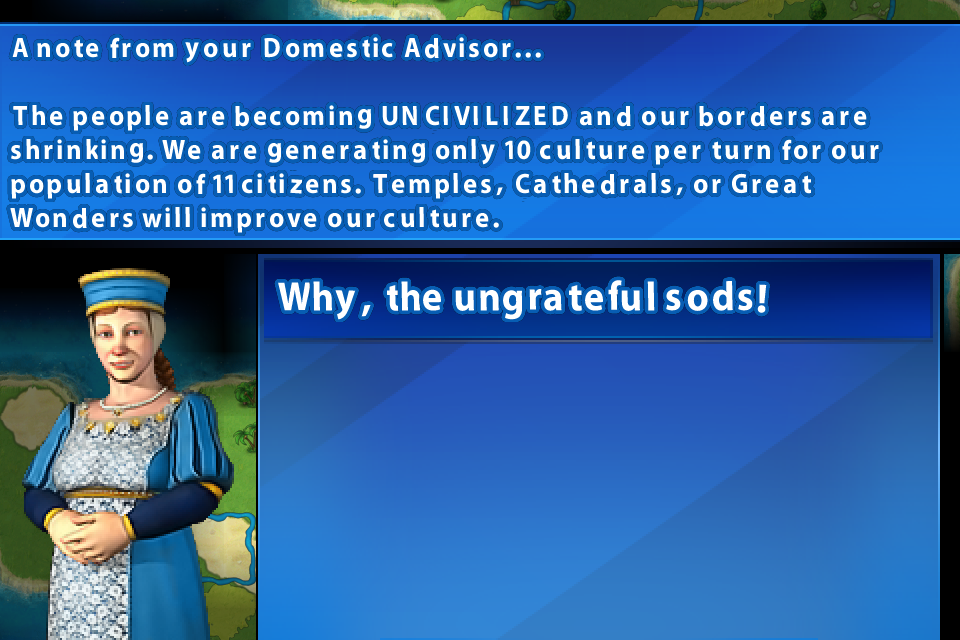 Screenshot of Sid Meier's Civilization: Revolution (iPhone, 2009 ...