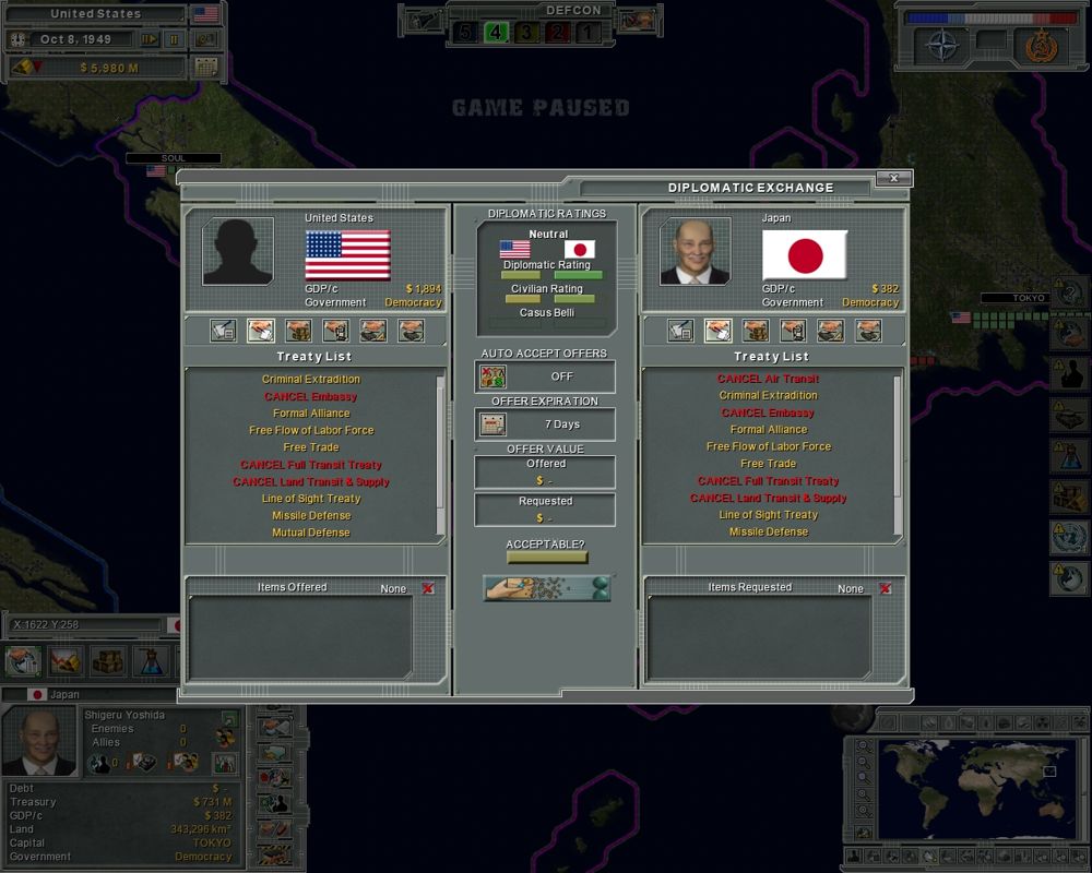 Screenshot of Supreme Ruler: Cold War (Windows, 2011) - MobyGames