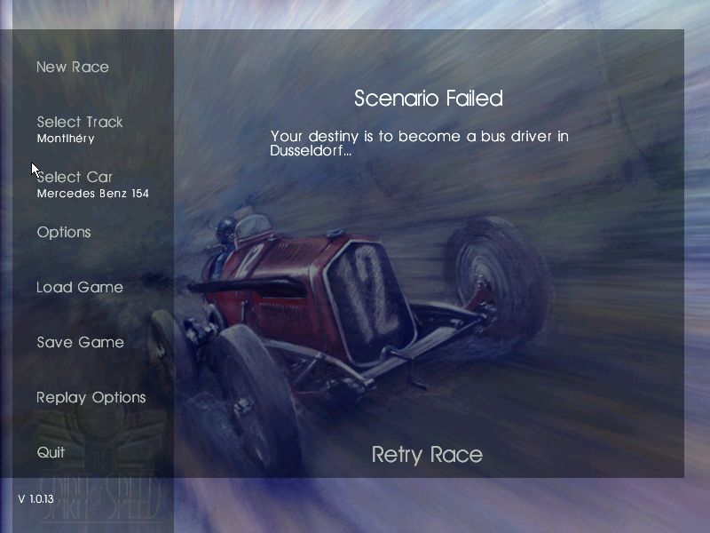Screenshot of Spirit of Speed 1937 (Windows, 1999) - MobyGames