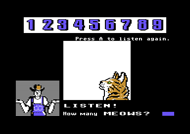 Screenshot of Number Farm (Commodore 64, 1984) - MobyGames