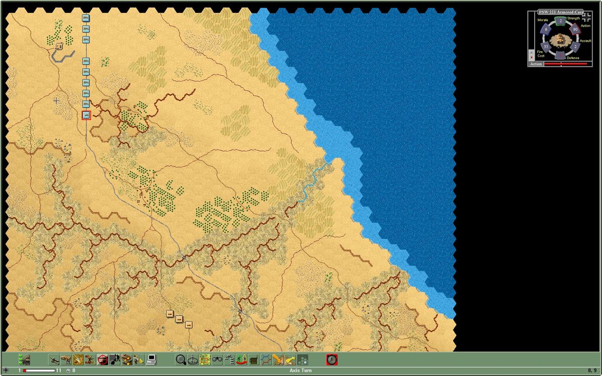 Screenshot of TalonSoft's West Front (Windows, 1998) - MobyGames