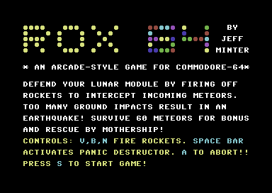 ROX (1983) - MobyGames