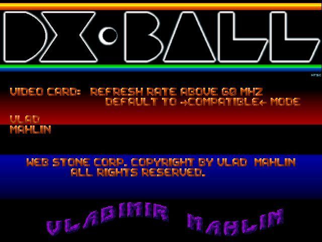 Screenshot of DX-Ball (Windows, 1996) - MobyGames