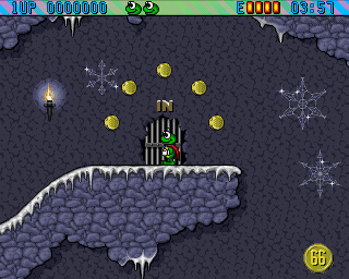 Screenshot of Superfrog (Amiga, 1993) - MobyGames