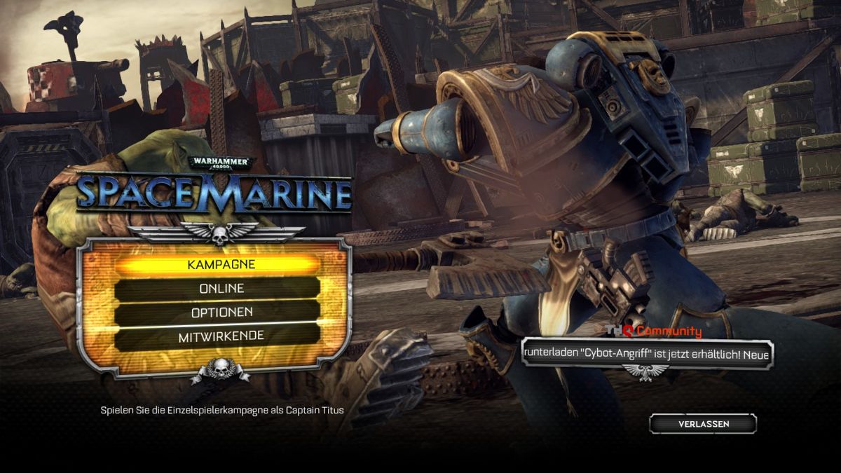 Screenshot of Warhammer 40,000: Space Marine (Windows, 2011) - MobyGames