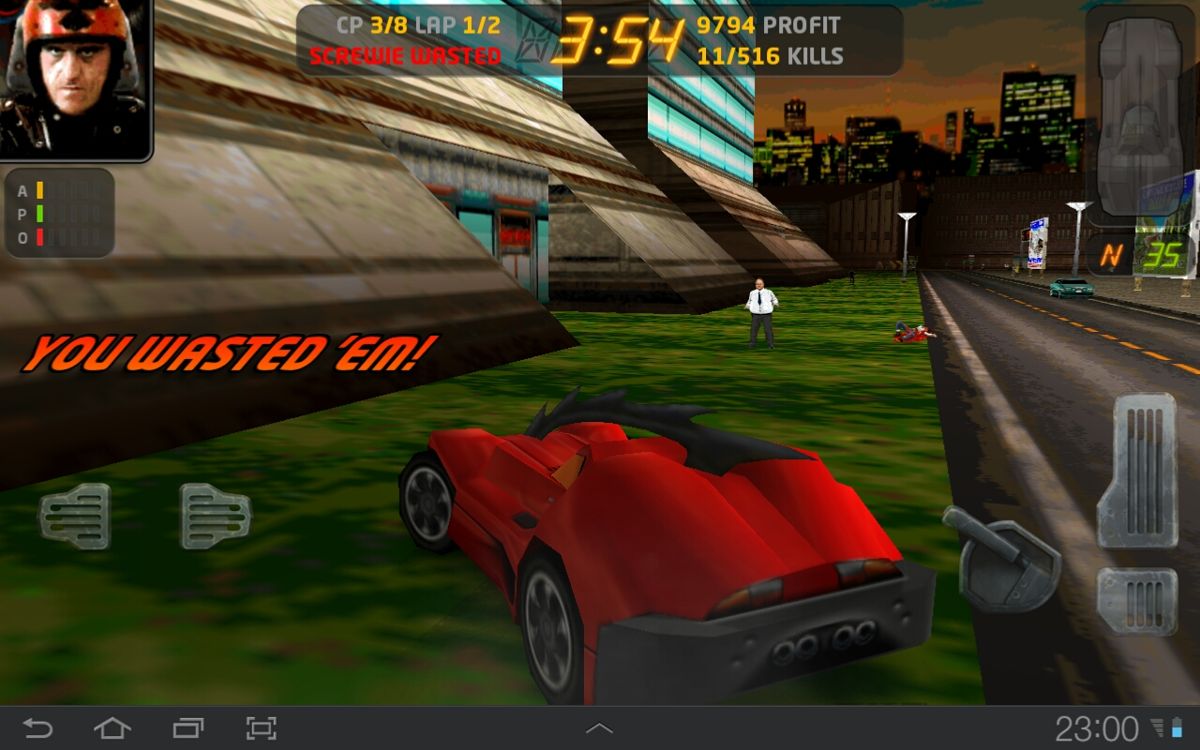 Screenshot of Carmageddon (Android, 1997) - MobyGames