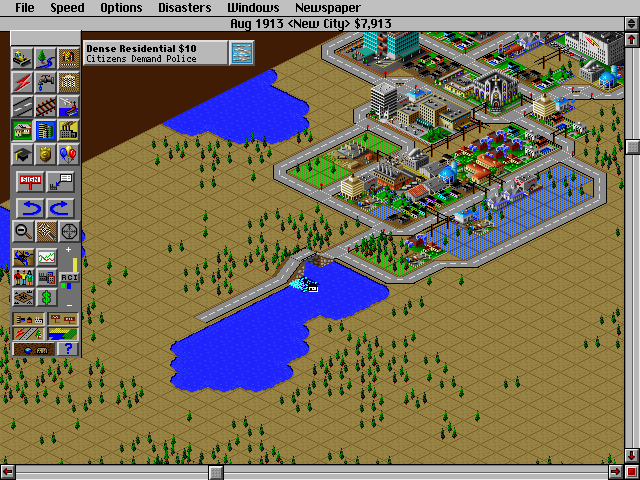 Screenshot of SimCity 2000 (DOS, 1993) - MobyGames