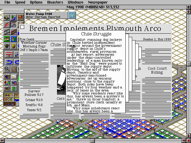 Screenshot of SimCity 2000 (DOS, 1993) - MobyGames